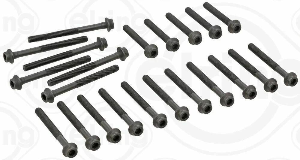 Комплект болтов ГБЦ ELRING 820.114 Mercedes W124, W201, W210, Sprinter 2.5D, 2.5Td, 2.9D, 2.9Td Mot.602 88-06, 22 шти
