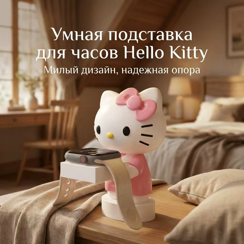 Hello kitty, подставка для зарядки часов iwatch, подходит для Apple и Huawei