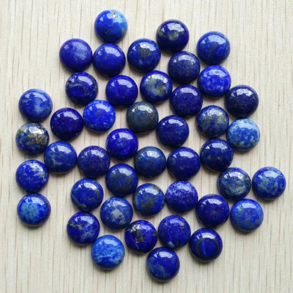 Бусины из лазурита, 12 мм, синие, 50 шт