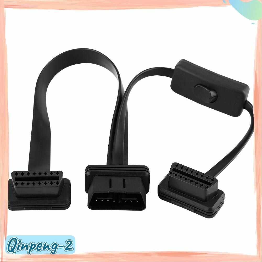 Разветвитель OBD2 кабель-сплиттер 16-контактный J-1962 — 1 штекер на 2 гнезда для одновременной диагностики 32 см