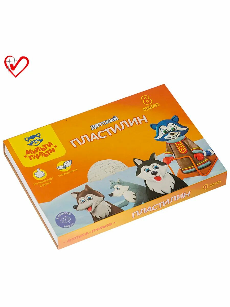 Пластилин 8цв 120г со стеком