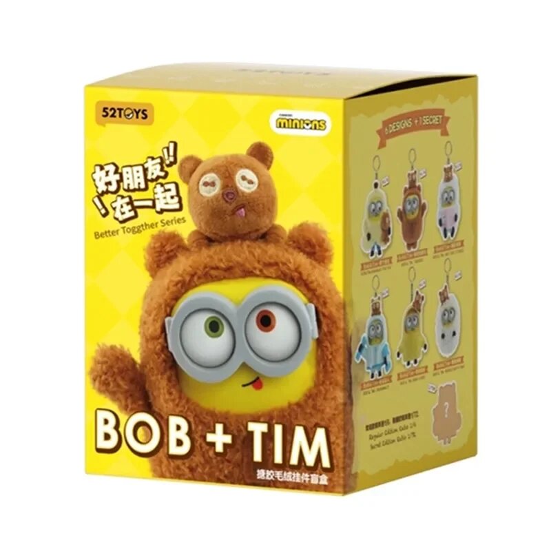 Фигурка Minions Bob & Tim 52TOYS, коричневый, 1pcs random