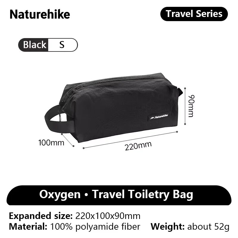 Naturehike Travel Series косметичка для туалетных принадлежностей Black S