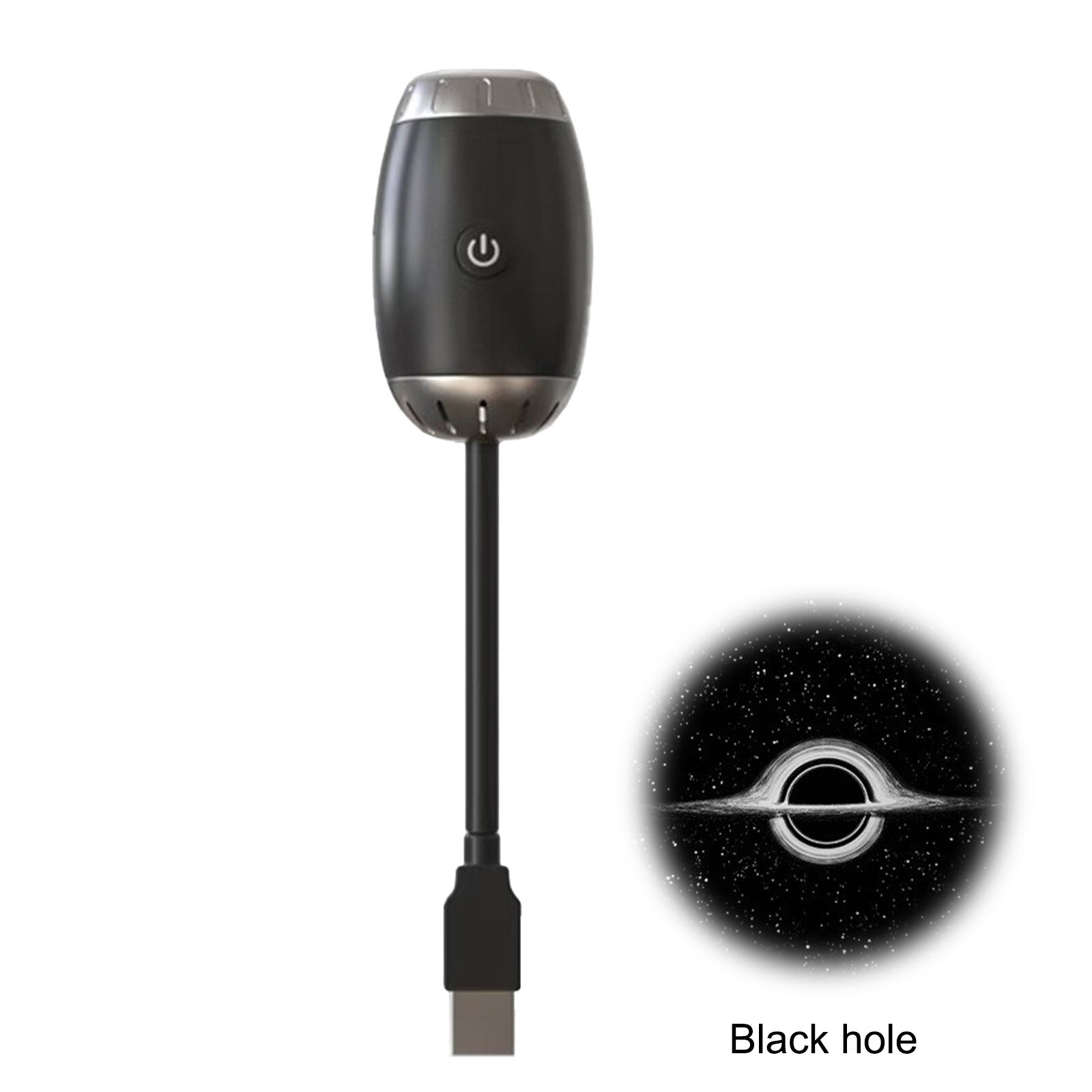 Автомобильная проекционная лампа Звёздное небо с USB-питанием, трёхуровневой регулировкой яркости и белым светом