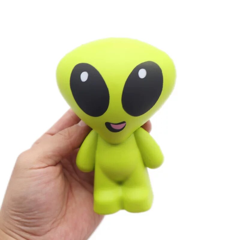 Новая игрушка-антистресс Bobbi Alien из ПУ с медленным восстановлением формы, имитирующая инопланетянина, для детей.