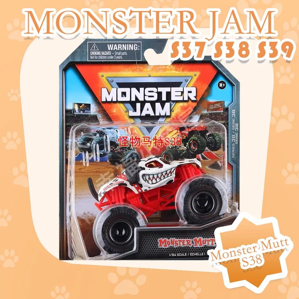 Машинка Spin Master Monster Jam Монстр Трак Мультяшный Aвтомобиль, 2024 новая модель S37 S38 S39, подарок
