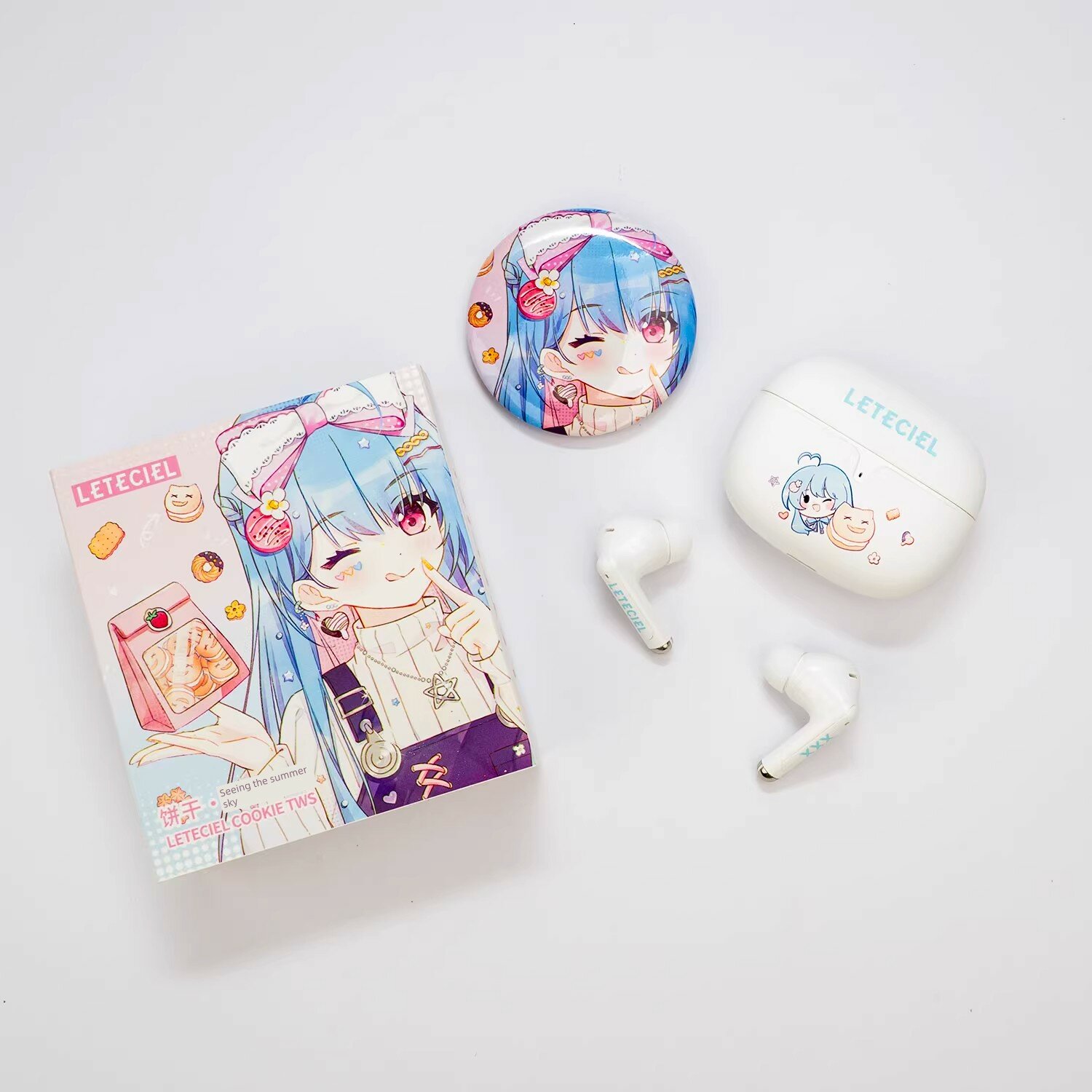 Беспроводные Bluetooth-наушники Extreme Sound Quadrant【В наличии】Hoshimiya Natsukaze LETCIEL COOKIE Biscuit TWS В