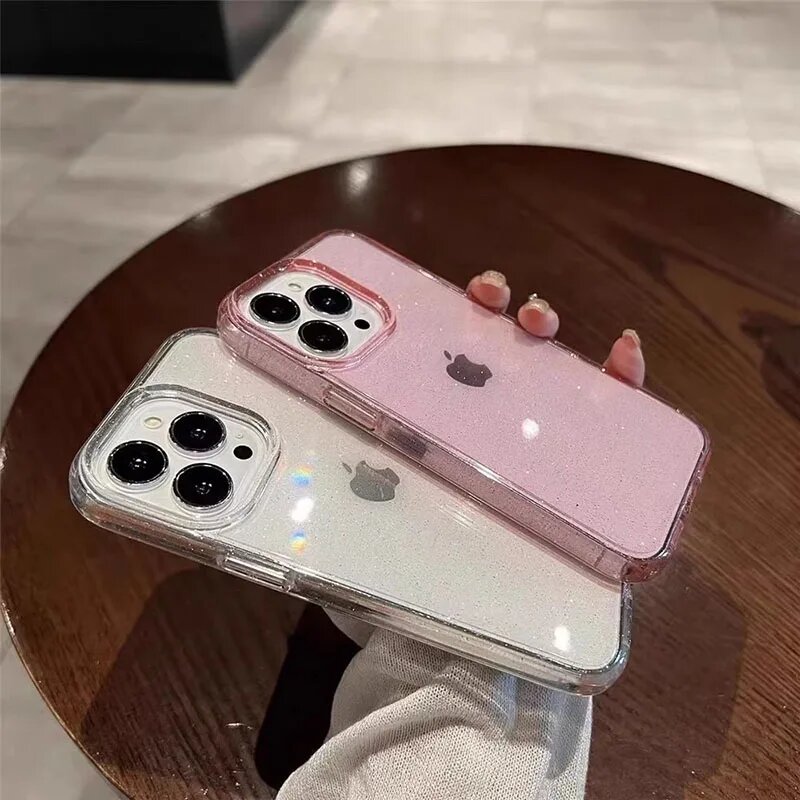 Блестящий чехол Clear для iPhone 16 Pro Max — фото 1