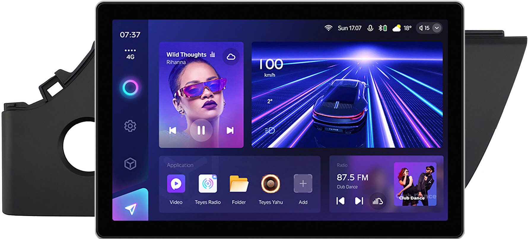 Штатная магнитола Kia Rio 4, Rio X 2020-2024 (матовая гладкая) Teyes CC3 2K 4/32-9-1050 11.5" Android 10 (4G-SIM, DSP, QLed)