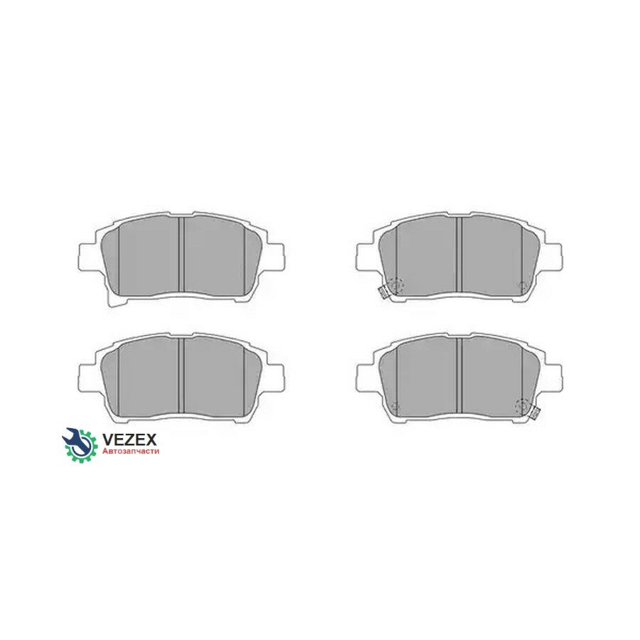 FREMAX FBP1604 колодки дисковые передние!\ Toyota Yaris 1.0i-1.5i/1.4D 99>/Celica 1.8i WT-i 99>