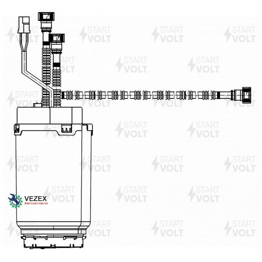 STARTVOLT SFM1815 насос топливный электрический! в сборе 4bar\ VW Touareg 3.2-6.0i/FSi 02-10