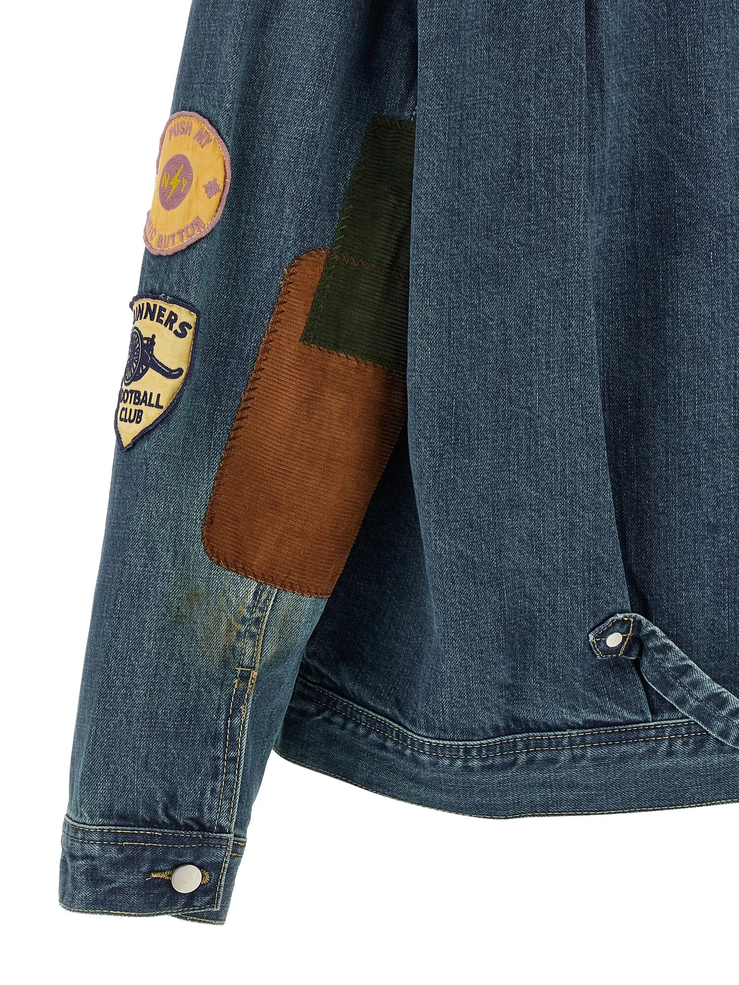 Куртка FOUND Patchwork denim jacket, размер 46 — фото 1