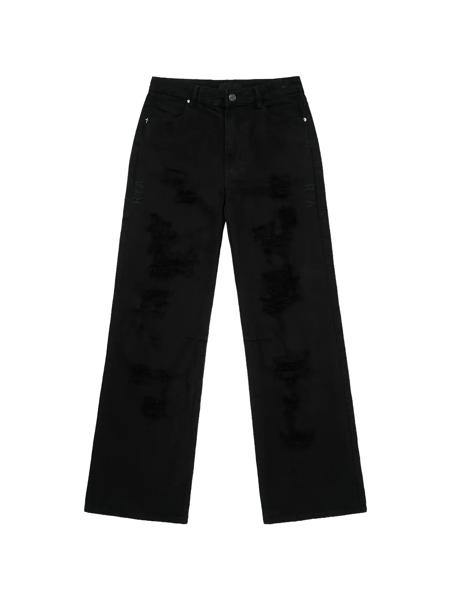 Джинсы Jamie distressed wide-leg flare jeans 