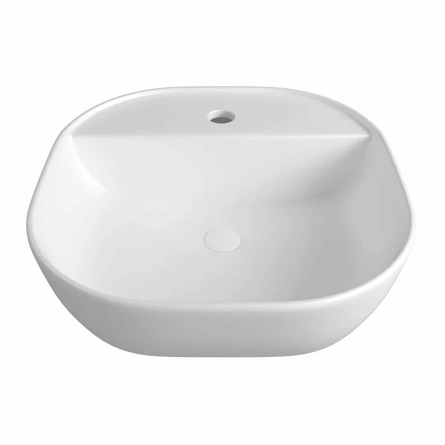 Раковина Sabrina 40 Watersense накладная с полочкой под смеситель, белая, MW99017