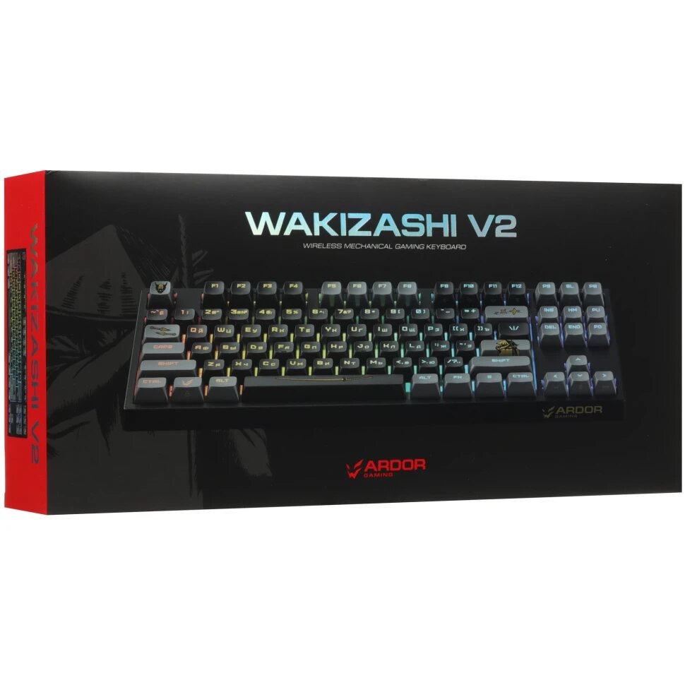 Клавиатура проводная + беспроводная ARDOR GAMING Wakizashi V2, механическая