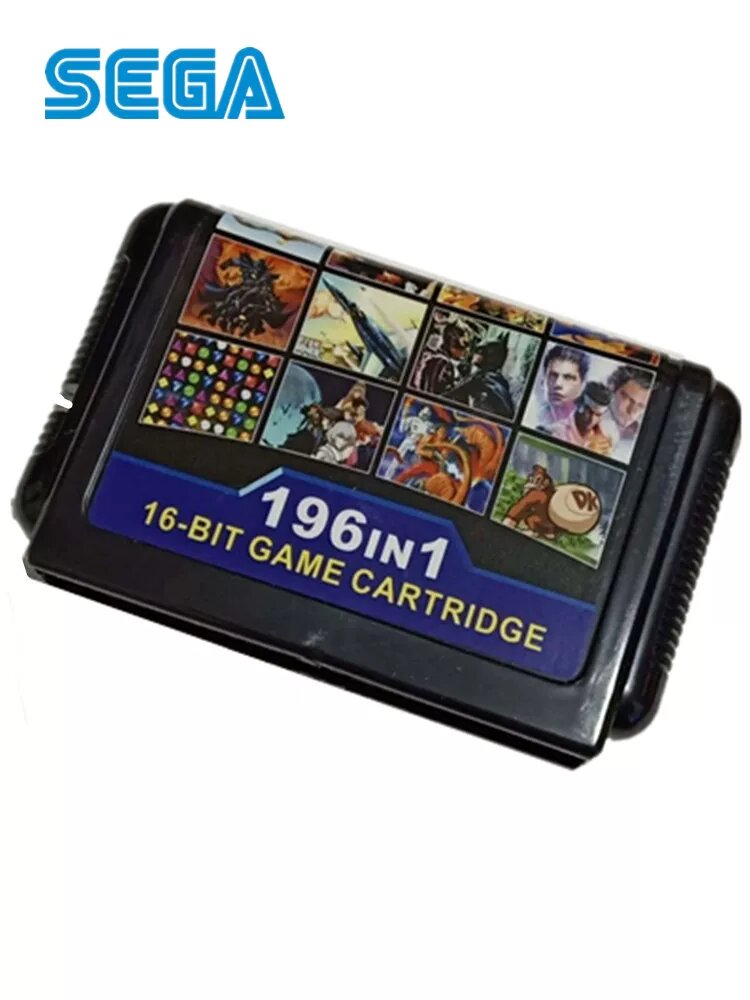 Сборник 196 игр для Sega Mega Drive: Спайдер-мен, Бэтмен, Бомбермен, Рокман, Алиен 3 и другие для ретро-гейминга