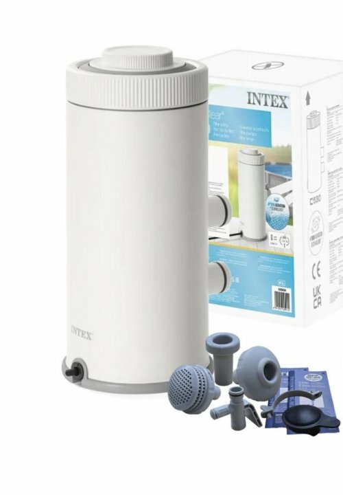 Насос-фильтр Intex 26604 для бассейнов, картриджный, циркуляционный, серый — фото 1