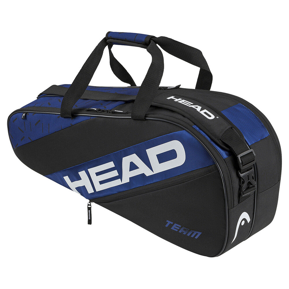 Сумка-чехол HEAD Team Racquet Bag S, 262334-BLBK, с карманом, на 3 тен. ракетки, черный