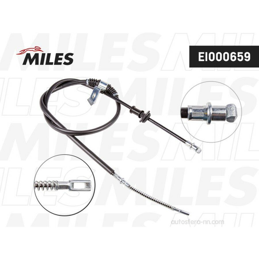 MILES EI000659 Трос ручного тормоза DAEWOO NUBIRA 97- прав.