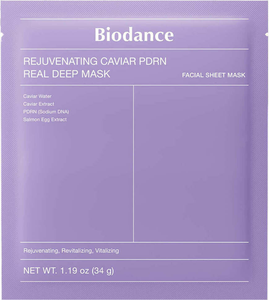 Biodance Ночная гидрогелевая маска с пдрн и икрой Rejuvenating Caviar PDRN Real Deep Mask 30+20+2*10ml