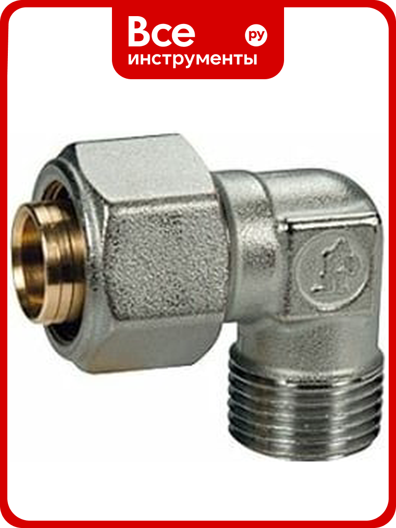 Угольник Giacomini 90, Н, 1/2, 16x2, латунь, хромированный R562MX048