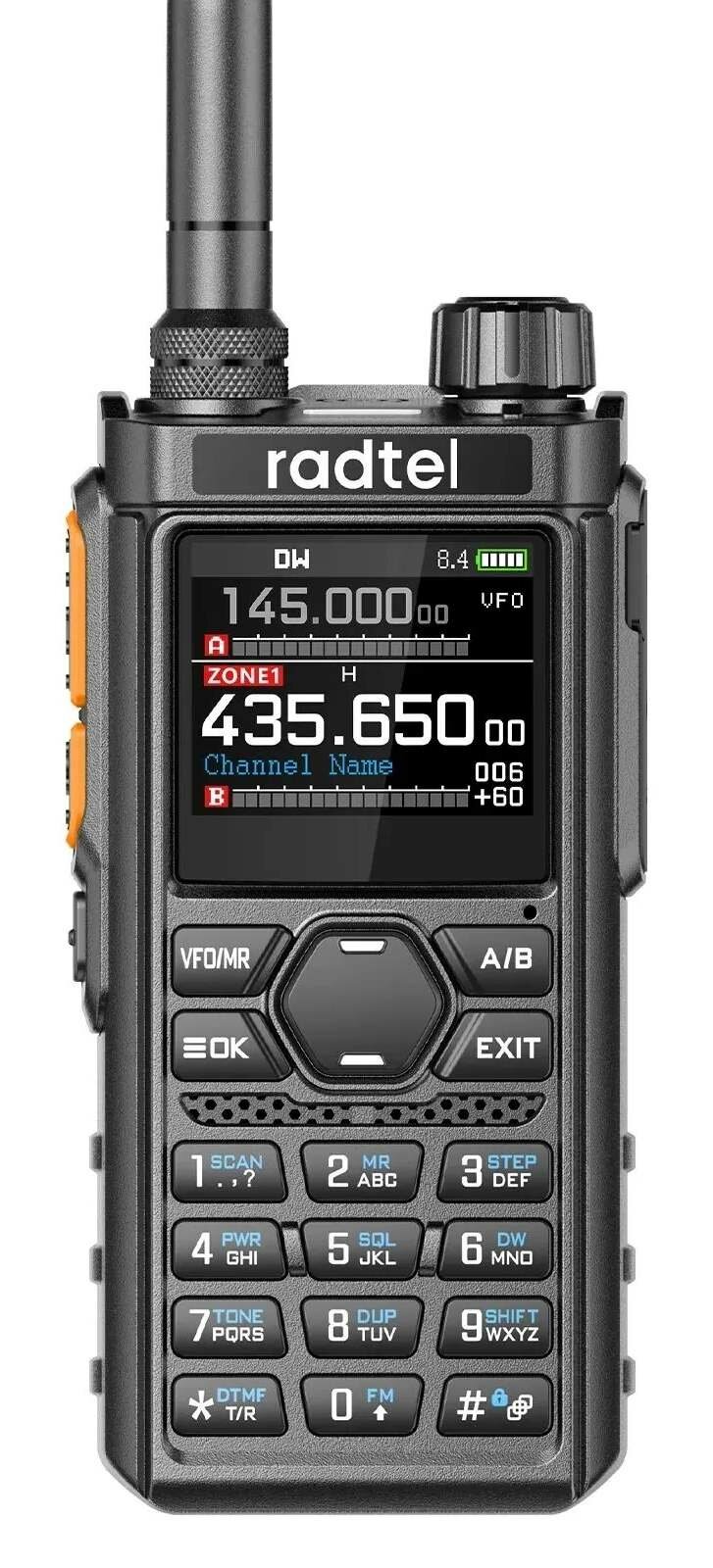 Рация Radtel RT-910B, многодиапазонная радиостанция, 45-59МГц передача/прием, 960 каналов, AM/FM