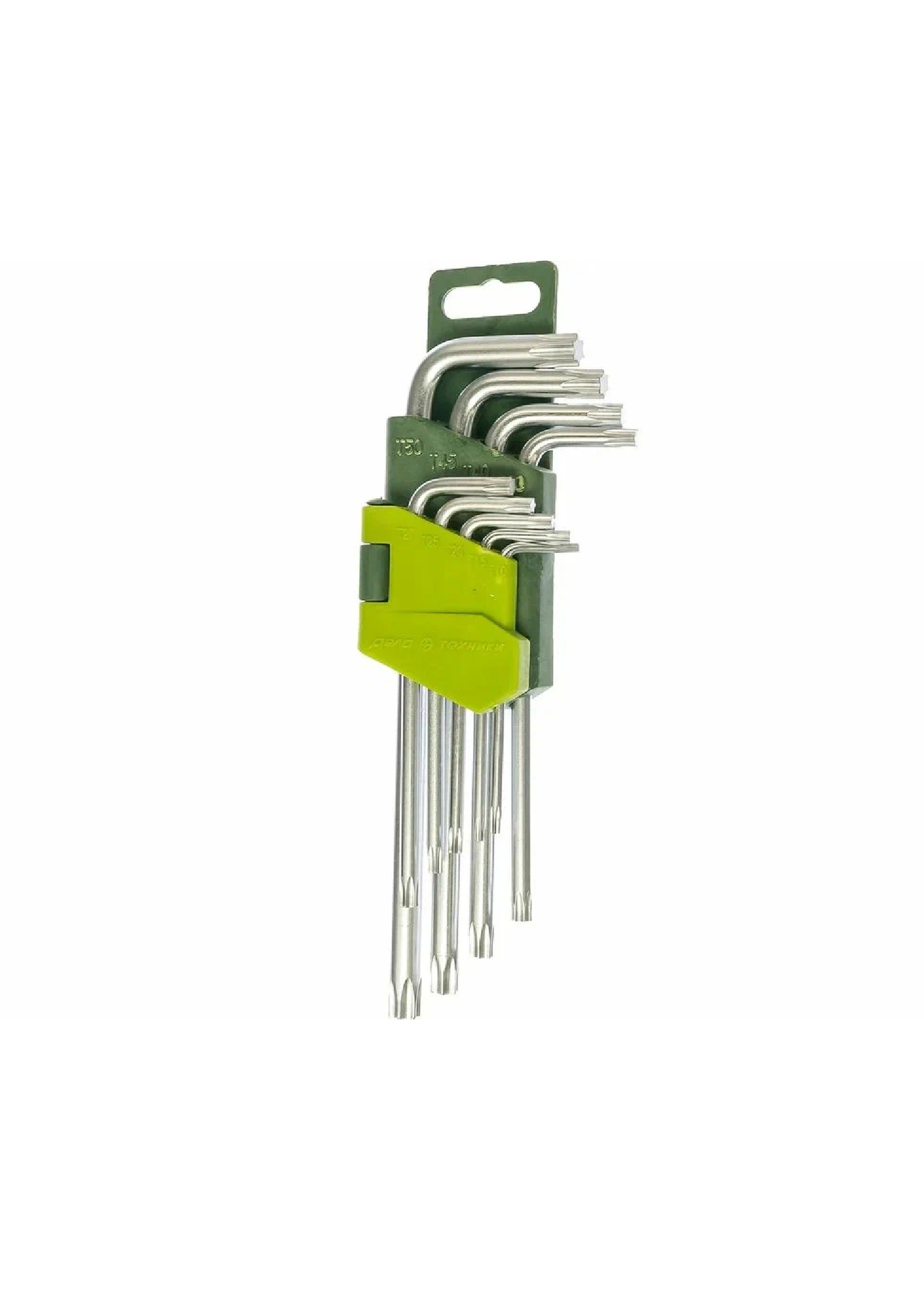 Набор ключей угловых TORX 9шт, 563091, хромованадиевый, холдер, Дело Техники.