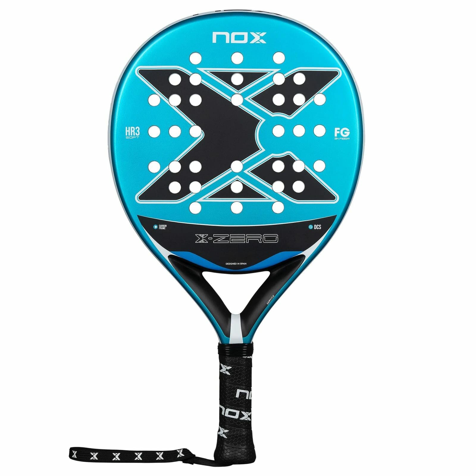 DECATHLON Ракетка для падел тенниса NOX X-ZERO Blue 2026, светло-синий, черный
