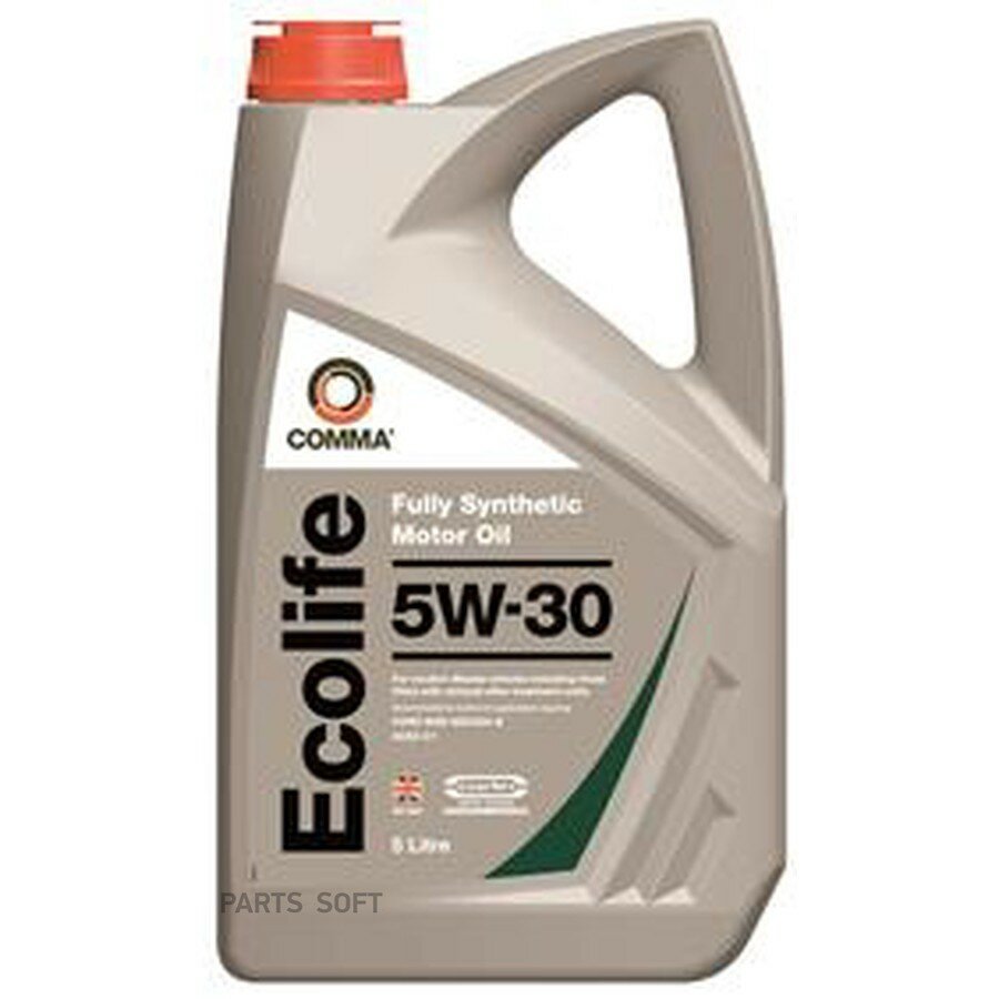 Моторное масло COMMA ECOLIFE 5W-30 5л ECL5L от официального дистрибьютора, COMMA, артикул ECL5L