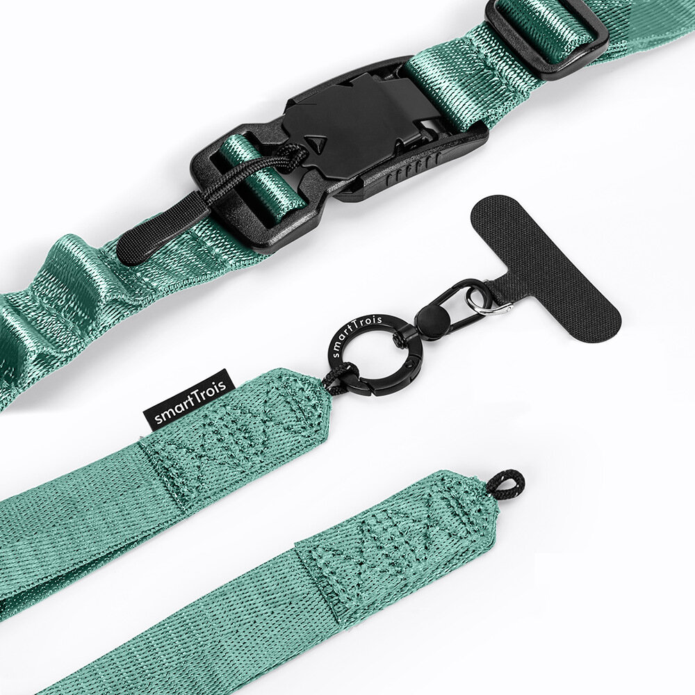 Шнурок "Outdoor Safety Anti-Lost" для телефона, титановый сплав, зелёный