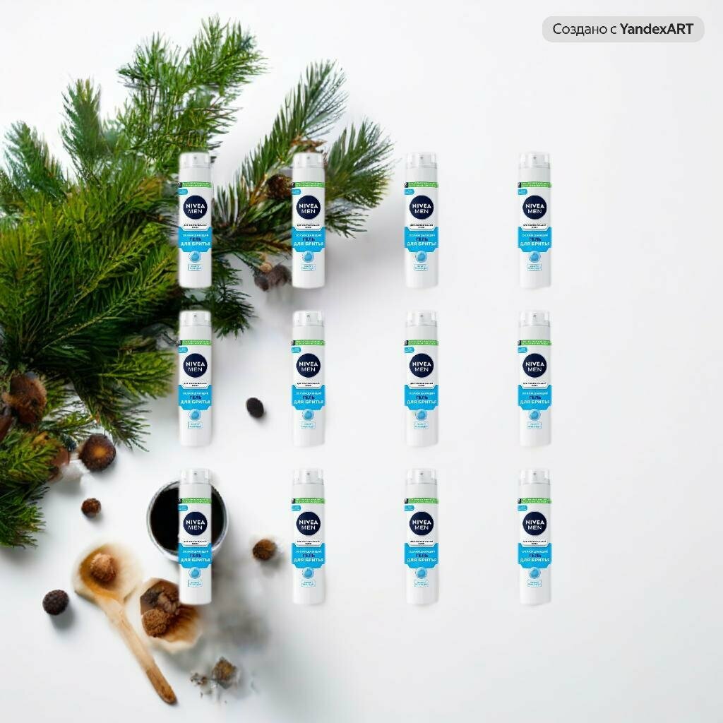 Гель для бритья Nivea, Men, Охлаждающий, 200 мл, 12 шт.