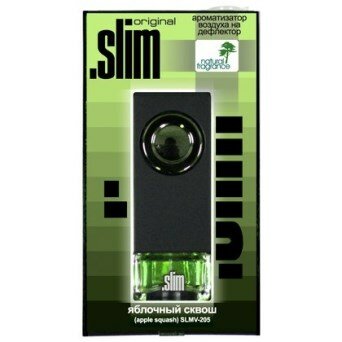 Освежитель (ароматизатор) на дефлектор жидкий SLIM Яблочный сквош (8мл) (20/80)