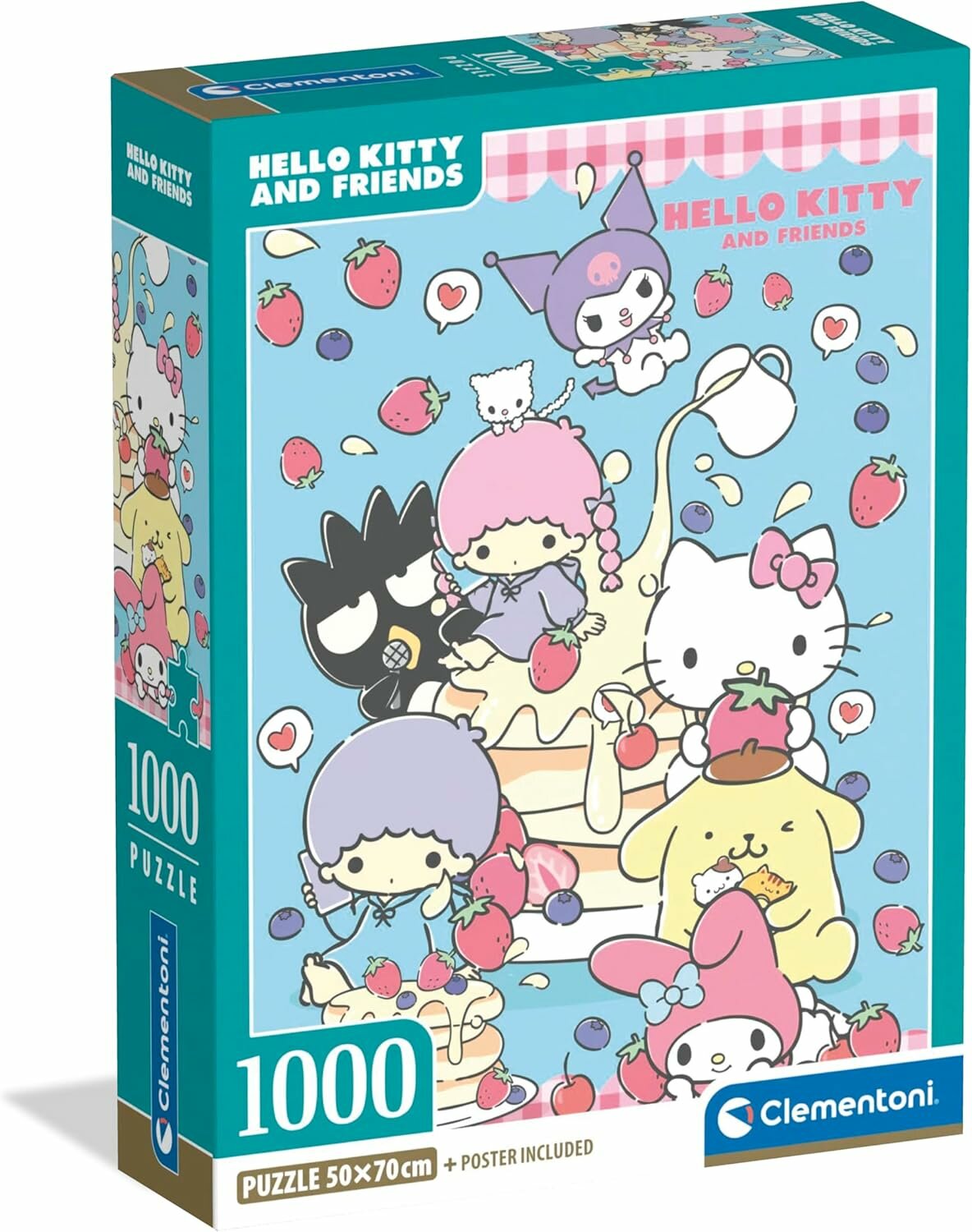 Пазл для взрослых Clementoni 1000 деталей, элементов: Hello Kitty