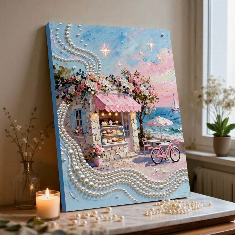 DIY вручную создает жемчужные картины