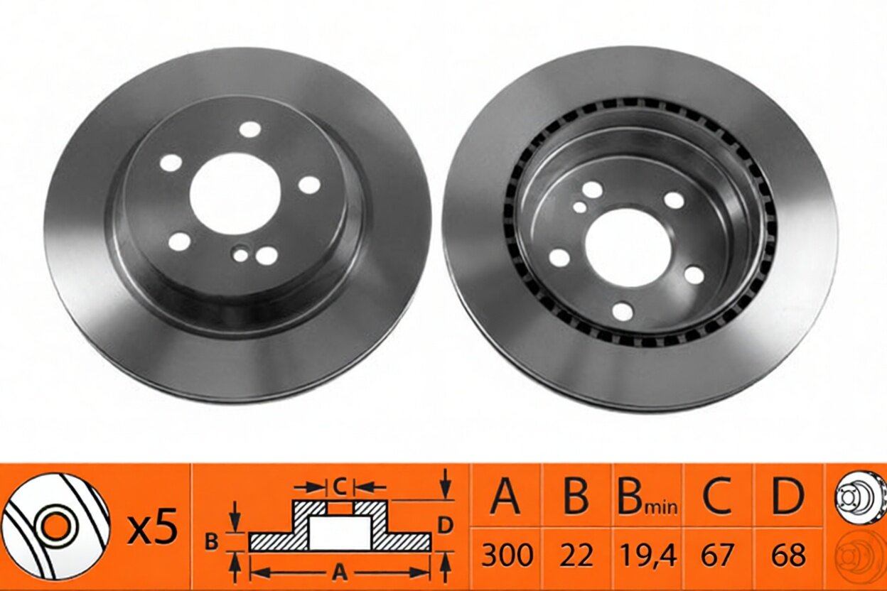 Диск тормозной MERCEDES BENZ W211/W212/W204/W219 RN1272 NiBK арт. RN1272