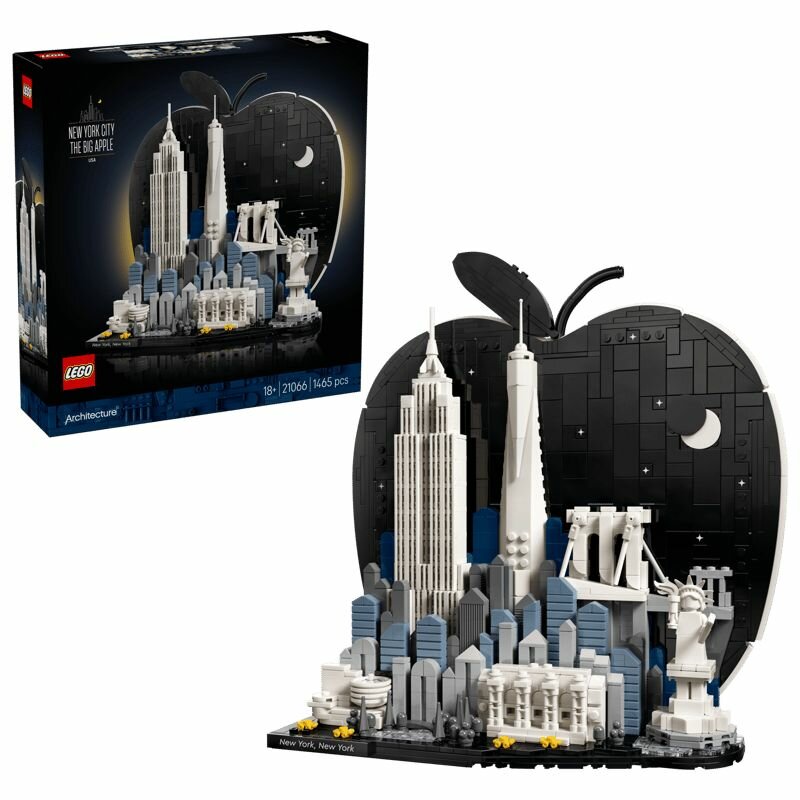 Конструктор LEGO Architecture Нью-Йорк-Большое Яблоко, 1465 эл. Лего 21066
