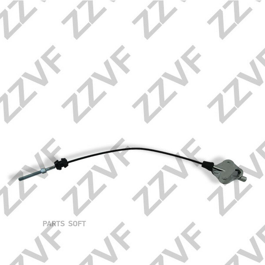 Трос стояночного тормоза FORD B-MAX (12-18), ECOSPORT (13-…), FIESTA (08-19) от официального дистрибьютора, ZZVF, артикул ZVTC308