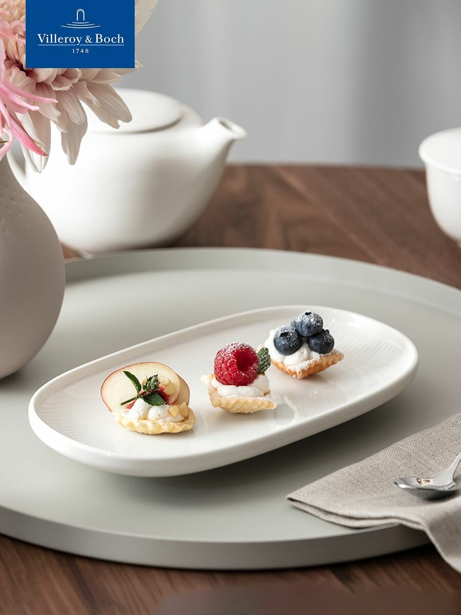 Блюдо сервировочное, селедочница 23х13 см, Afina, Villeroy & Boch, Премиум-Фарфор