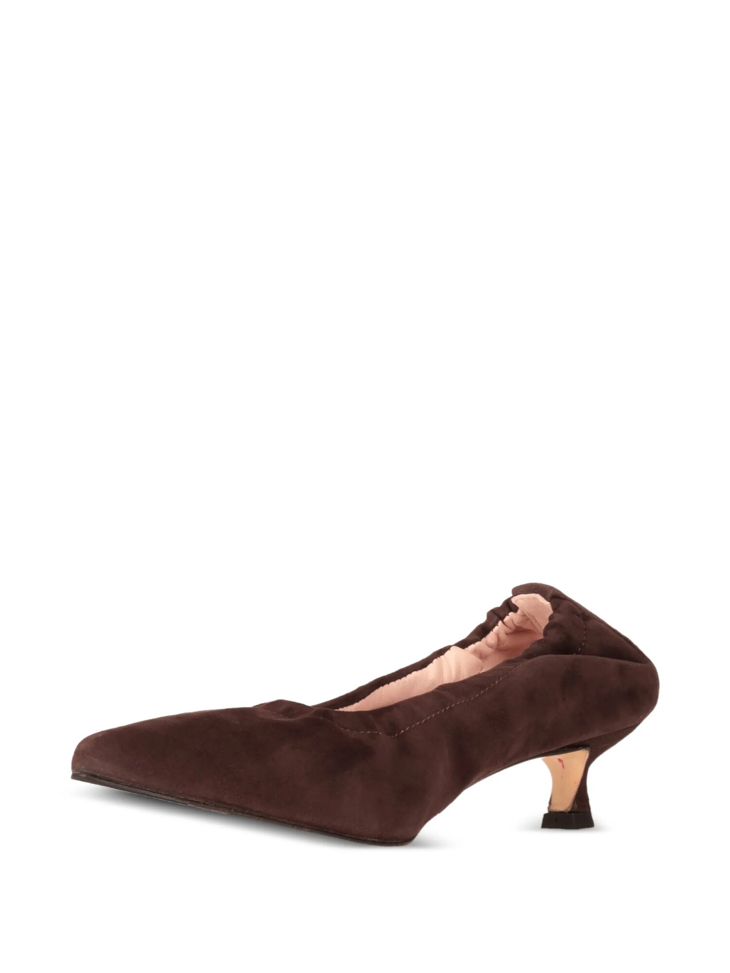 Туфли LA ROSE Elasticated suede pumps, размер 39, brown — фото 1