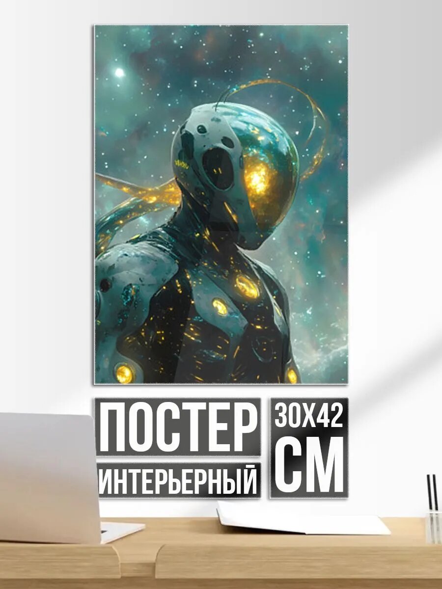 Постер на стену Космонавт в космическом костюме