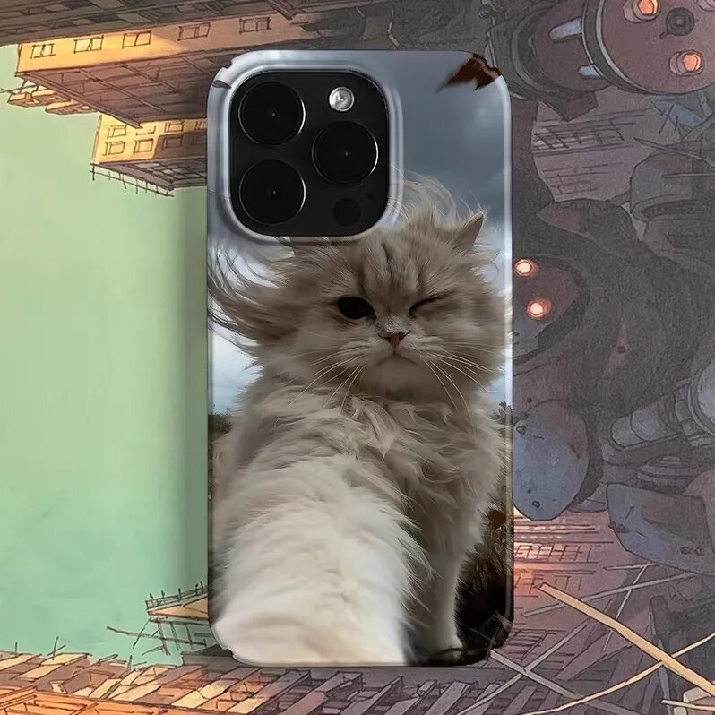 Чехол для телефона Ins Korean Wink Cute Kitten для IPHONE 17 Air 16E 15 PROMAX 14 Plus iphone 15 Pro