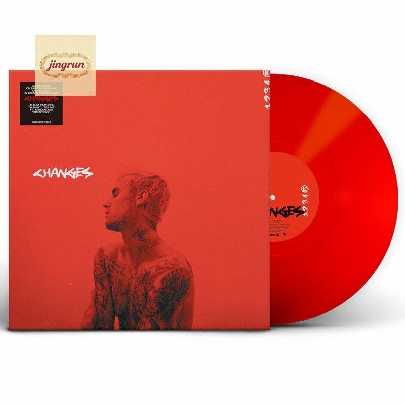 Виниловая пластинка Justin Bieber Changes, красная 2LP, авторская коллекция