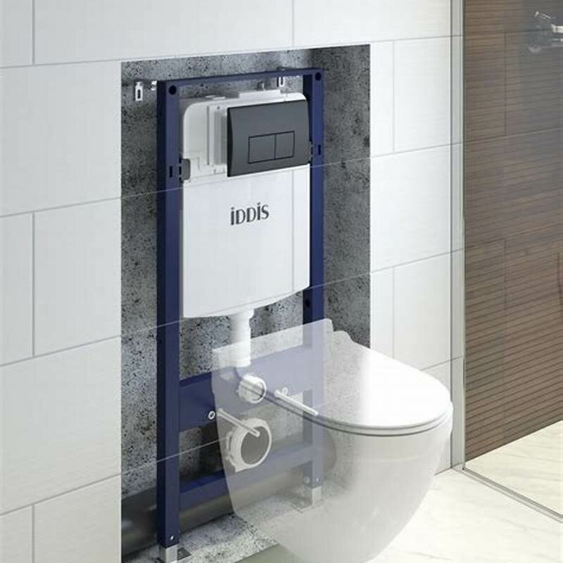 Iddis Optima Home OPH0000i32K. Инсталляция для унитаза и клавиша смыва, белая
