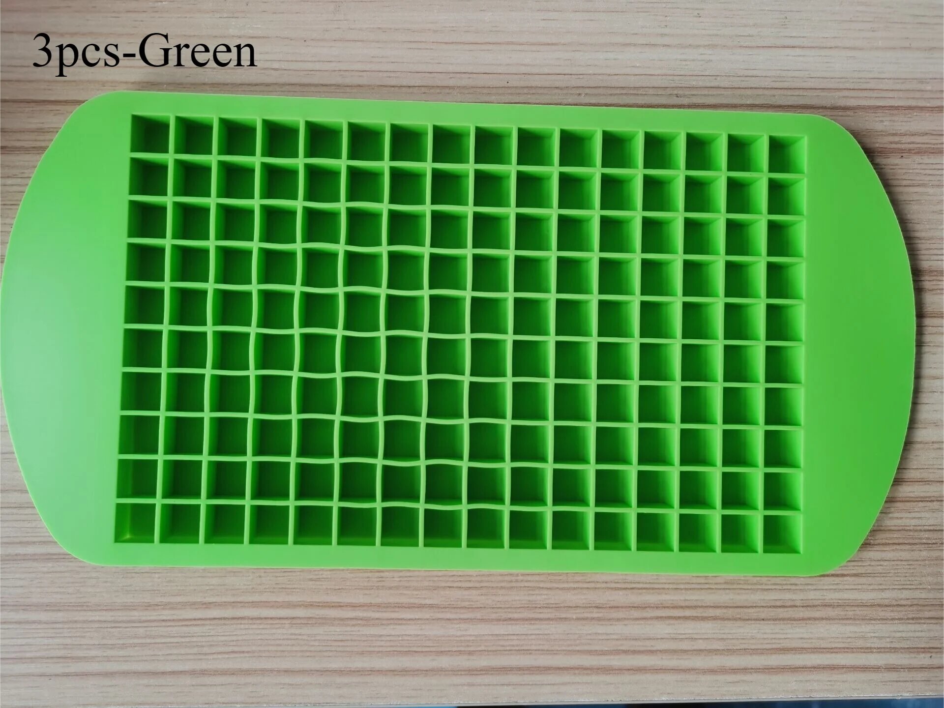 Силиконовая форма для льда 1/3 шт, синий Зеленый, 3pcs-Green