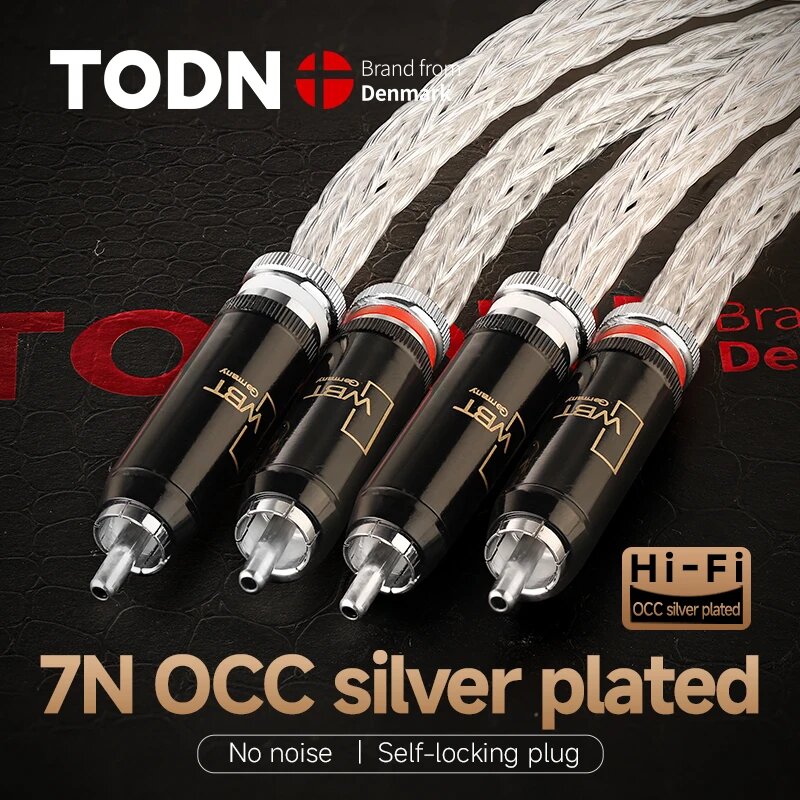 TODN RCA-кабель 7N OCC, 0.75m, 1 пара