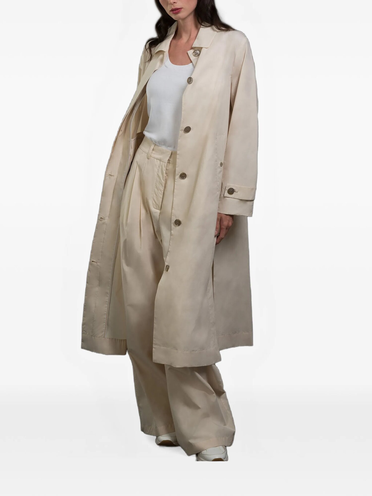 Пальто MooRER Rixta single-breasted trench coat, размер 42, разноцветный — фото 1