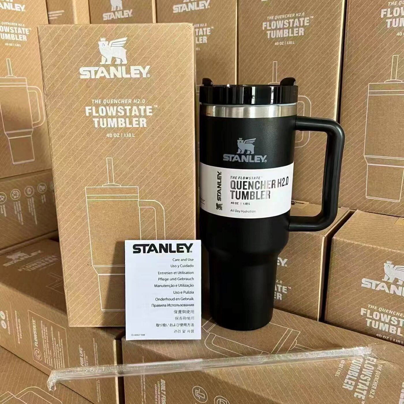 STANLEY -Чашка с ручкой, двухслойная нержавеющая сталь, автомобильная чашка, чашка Ice Tyrant, 1,18л