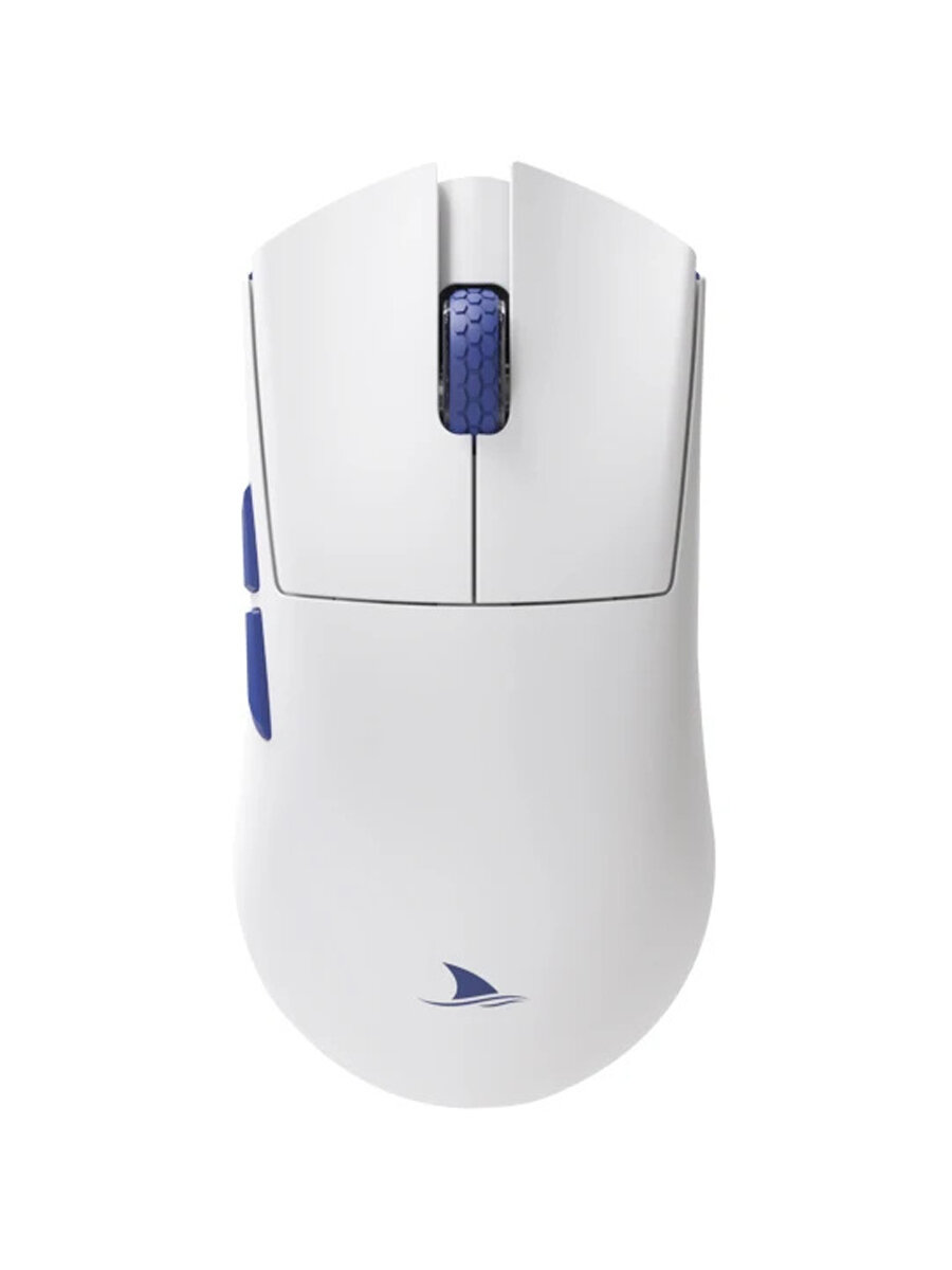 Darmoshark M3S Pro, белый/синий, мышь игровая беспроводная