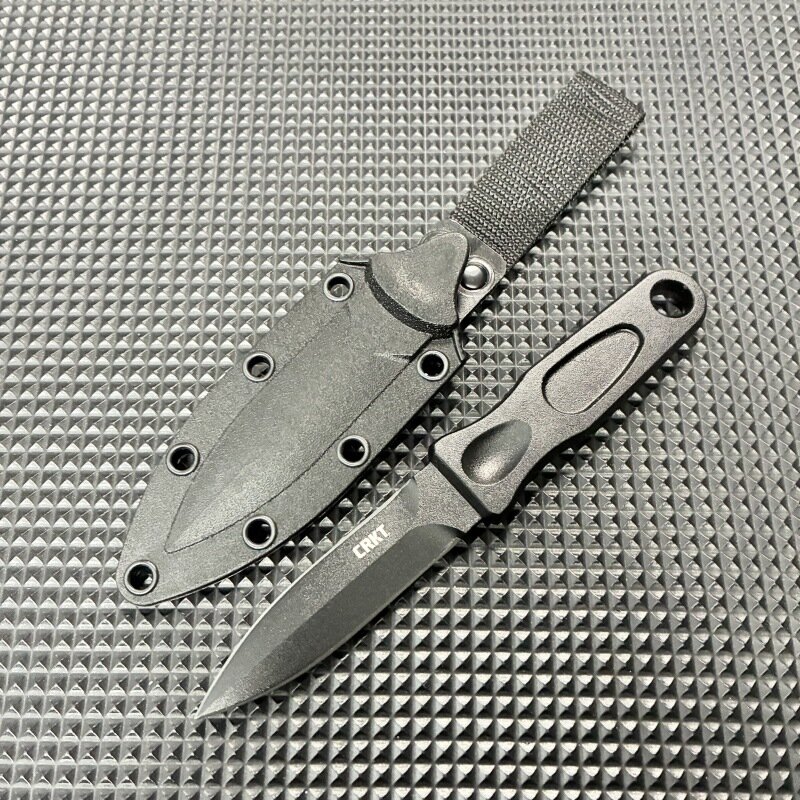 CRKT Многофункциональный мини прямой нож с чехлом K, походный инструмент для кемпинга и самообороны