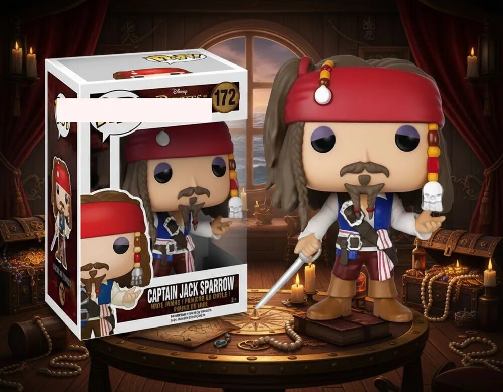 Фигурка Funko POP! Новогодний подарокФигурка Пираты Карибского моря - CAPTAIN JACK SPARROW ,172